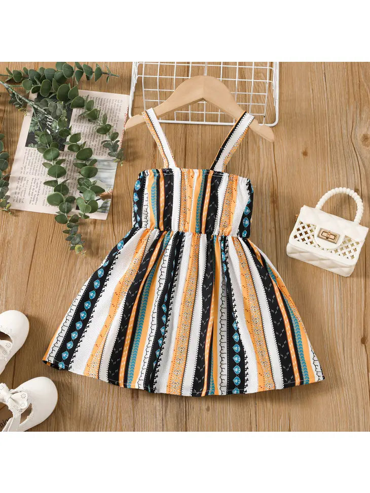 Kids Stripe Pattern Dress – Hingeon5th